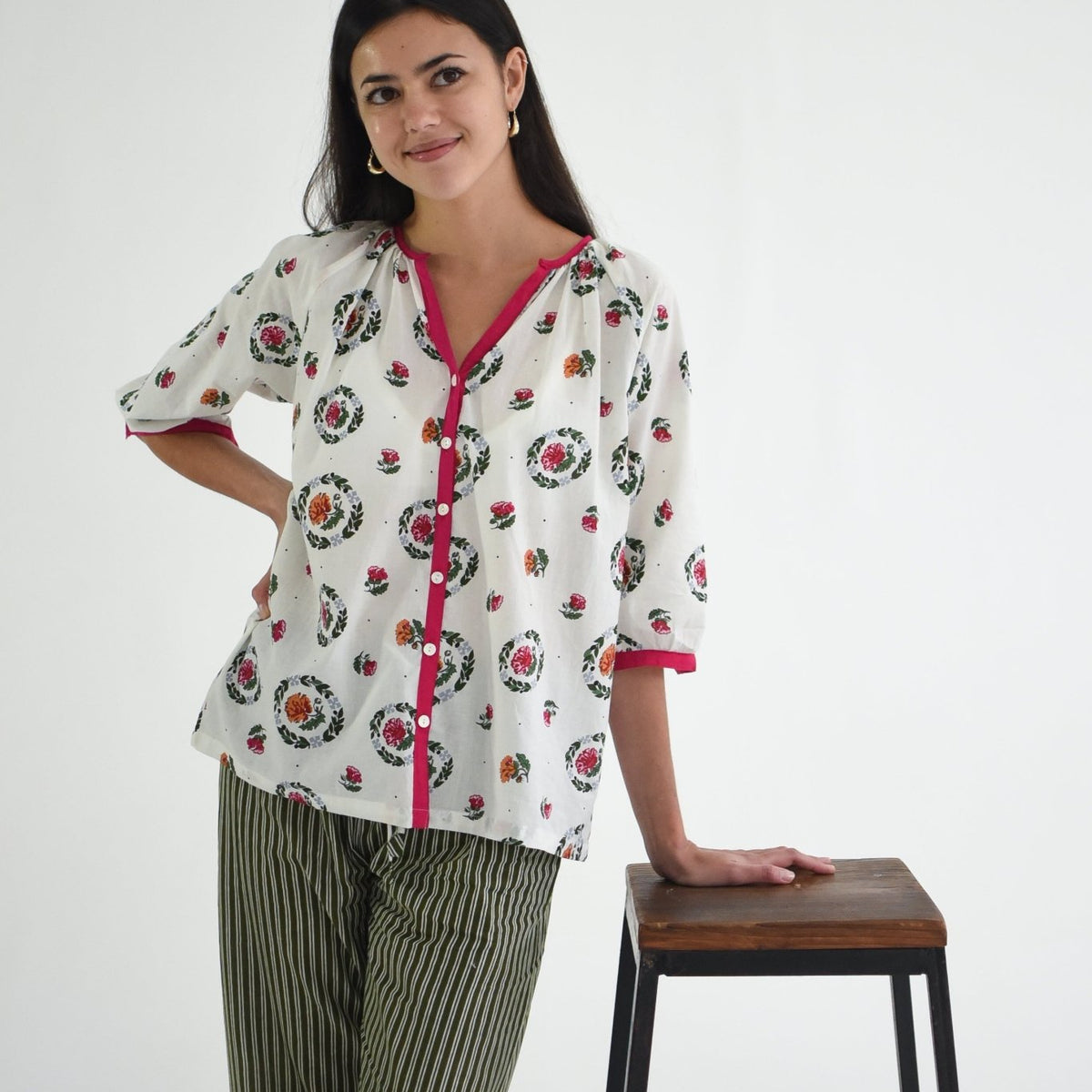 Frenchie Pyjamas - Pink Carousel – Gawjus